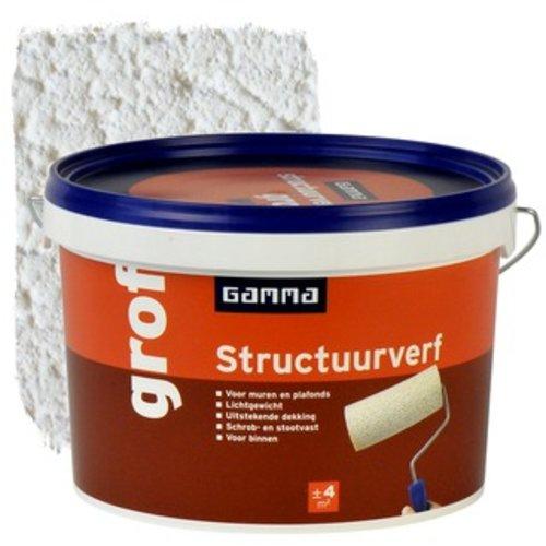 Gamma structuurverf grof wit 2,5 liter muurverf | mu...